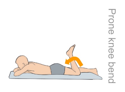 Prone Hip Extension With Knee Bent